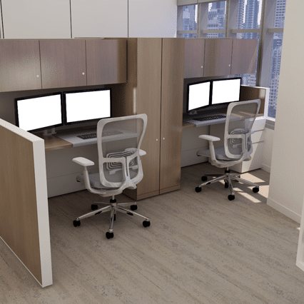 4-Pack Workstations - Meadows Office Interiors Meadows Office Interiors